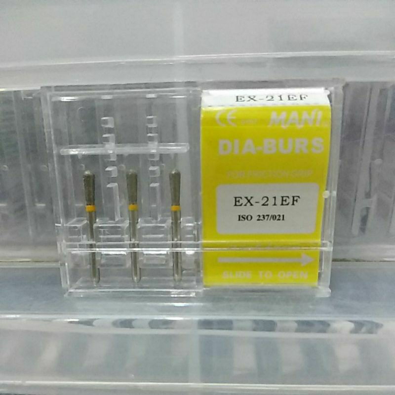 Jual DENTAL DIAMOND BUR EX-21EF EX21EF FINISHING BUR Highspeed Strip Kuning | Shopee Indonesia