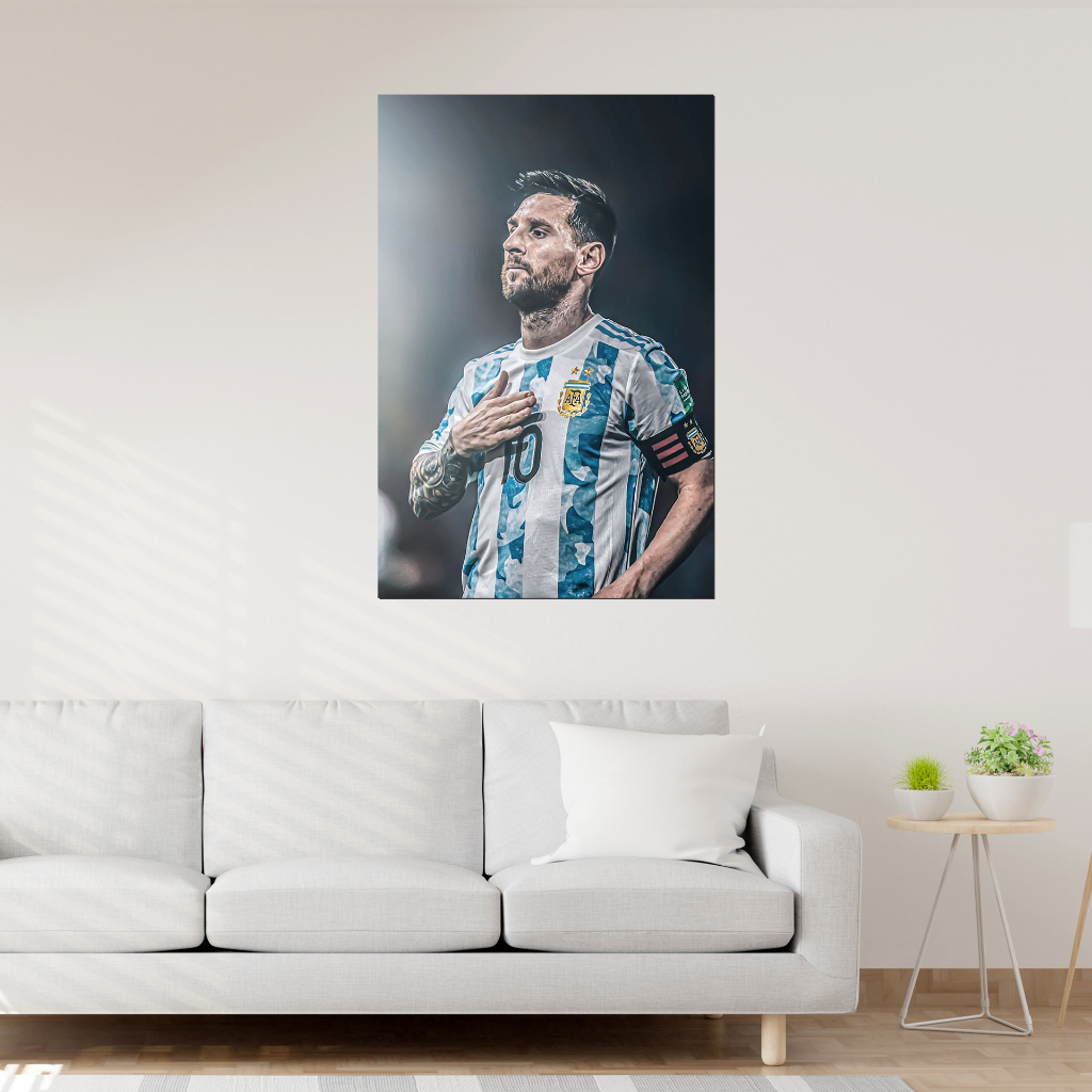 Jual POSTER MDF A4 AESTHETIC LEONEL MESSI MESSI 10 GOAT MURAH | Shopee ...