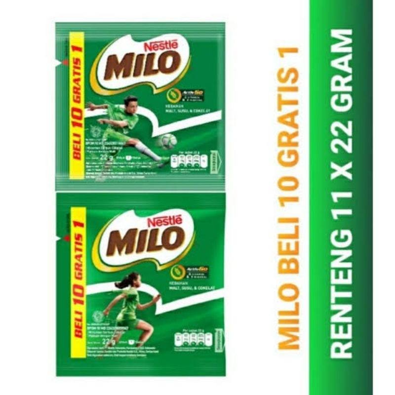 Jual Milo 1 renteng isi 10 sachet | Shopee Indonesia