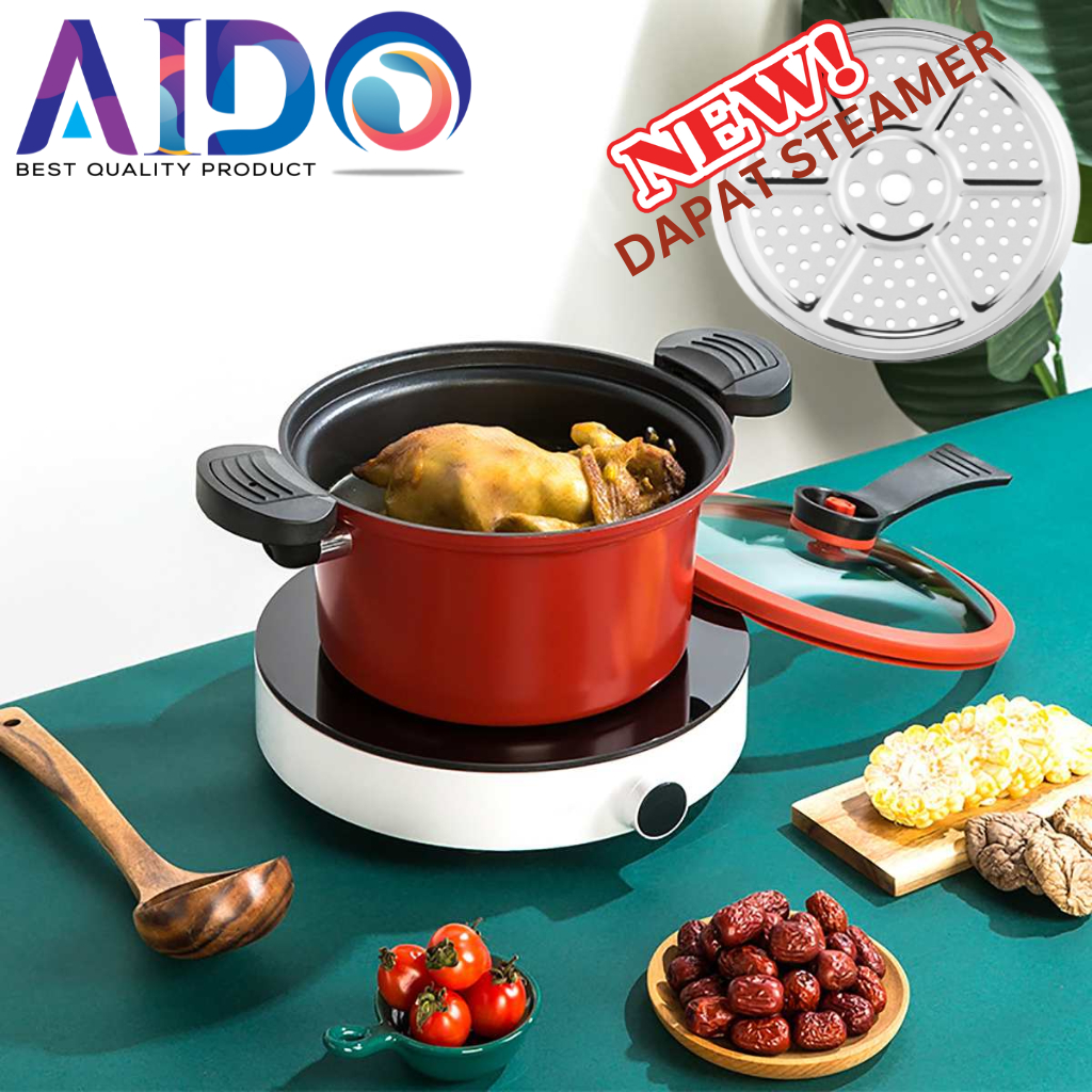Jual Panci Presto Cooker Pot 3.5 Liter Anti Lengket Panci Masak Panci ...