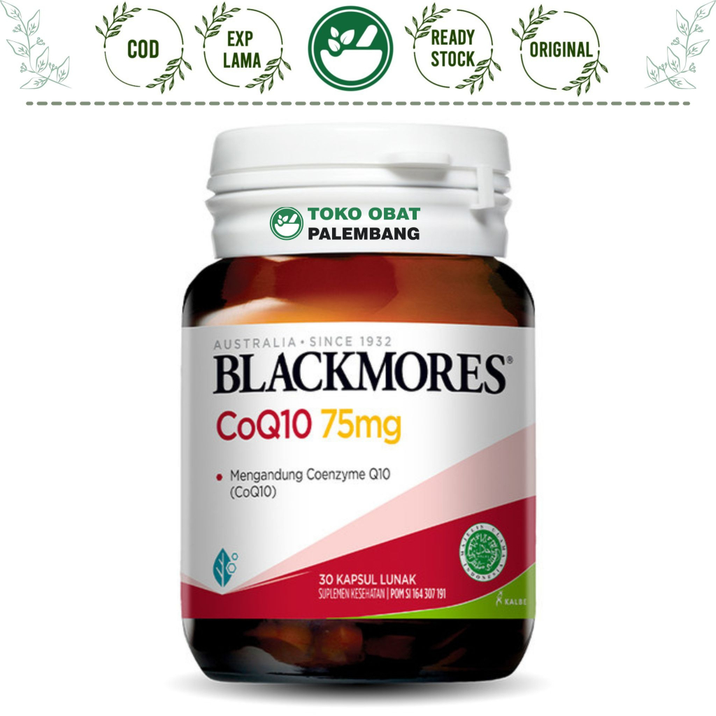 Jual BLACKMORES COQ10 75MG 30 KAPSUL CO Q10 COENZYME Q 10 kardiovaskuler JANTUNG | Shopee Indonesia