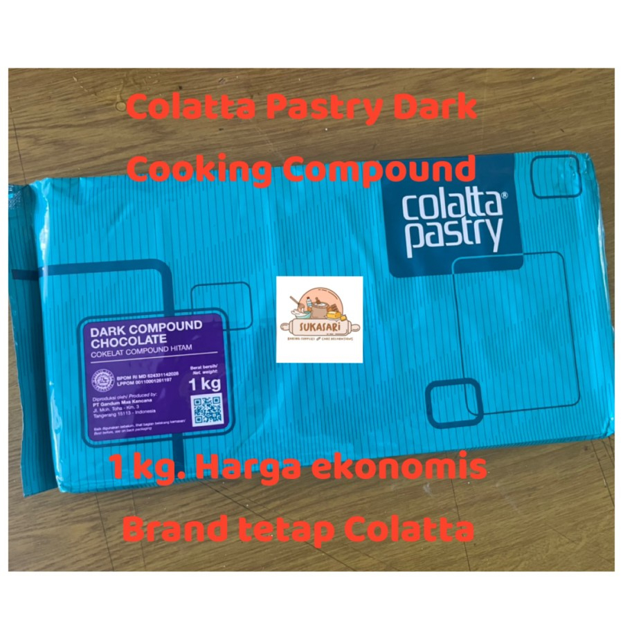 Jual Colatta Pastry Dark Compound 1kg DCC Dark cooking compound ...
