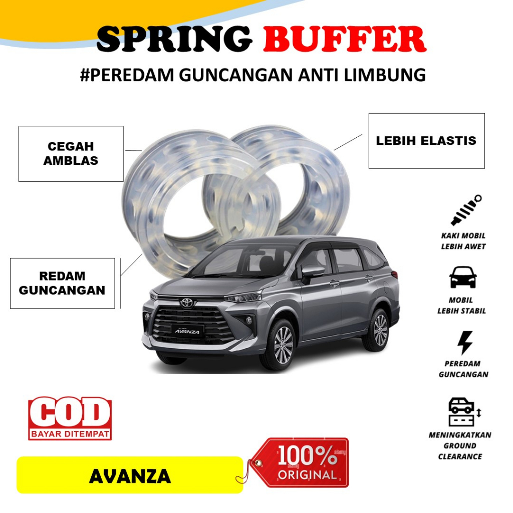 Jual Spring Buffer Mobil Avanza 2022 Peredam Guncangan Pengganjal Per ...
