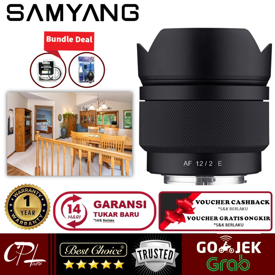 Jual Samyang AF 12mm f/2.0 Compact Ultra-Wide Angle Lens for Sony E-Mount | Shopee Indonesia