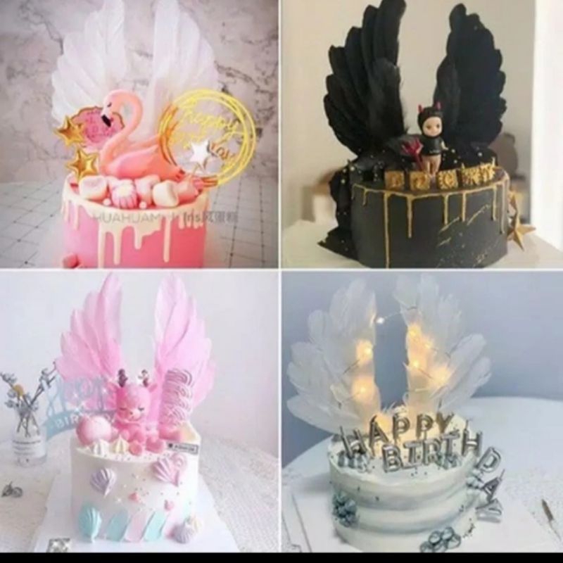 Jual Topper Background Bulu Angsa,Hiasan Kue Bulu,Topper Bulu Angsa ...