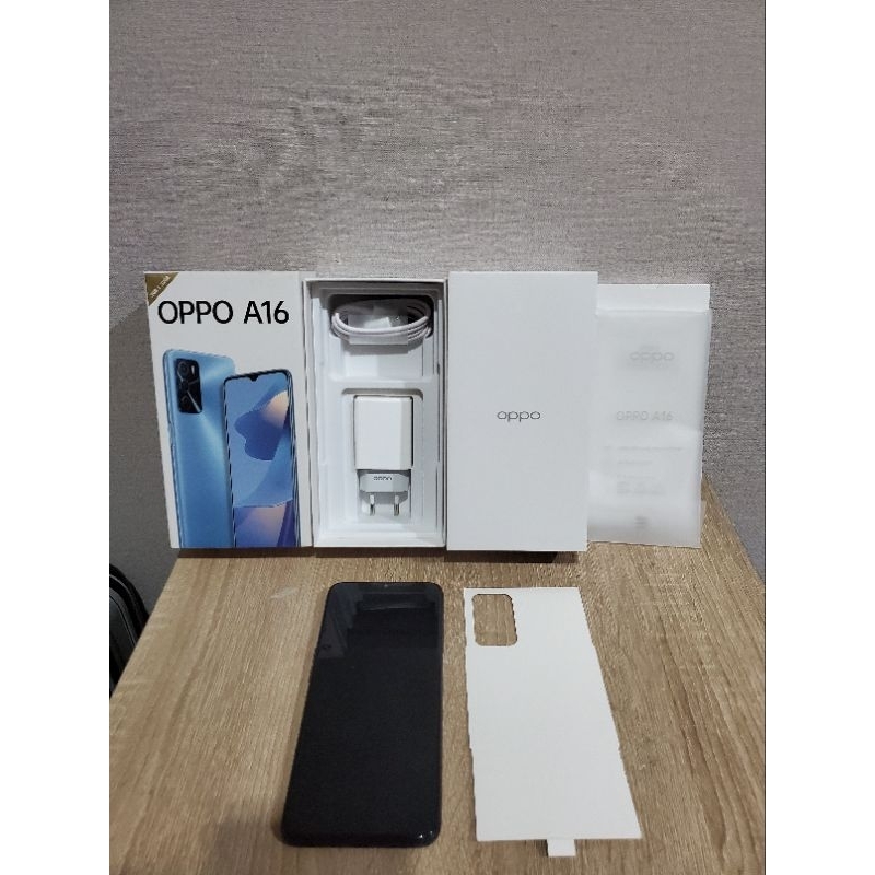 Jual OPPO A16 RAM 4/64GB EX RESMI OPPO SECOND FULLSET NO MINUS | Shopee ...