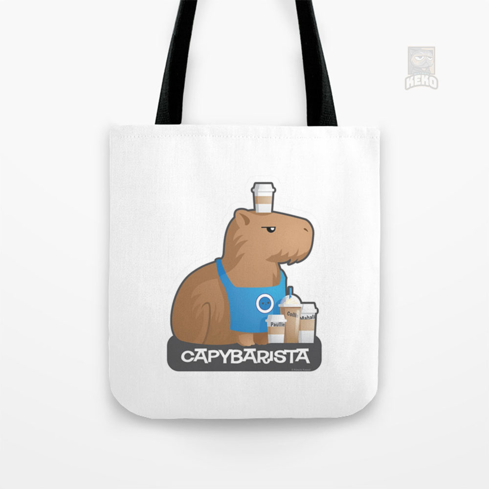Jual Capybara Barista Tote Bag Kanvas Lucu | Shopee Indonesia