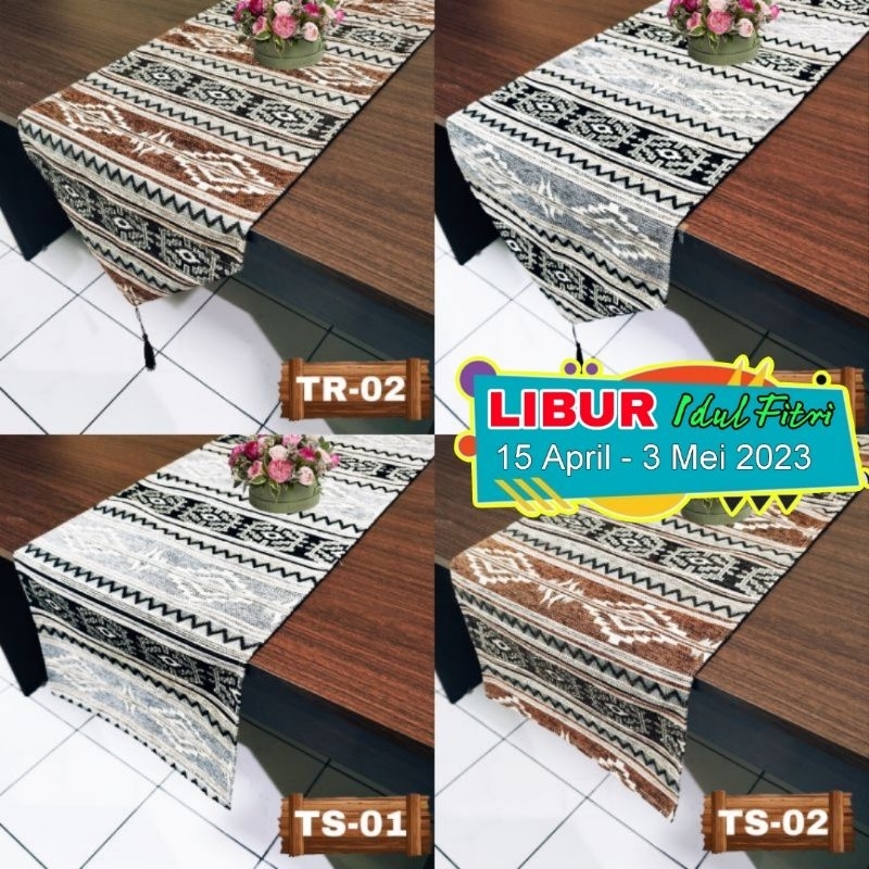 Jual Table runner,Taplak Meja Tamu,Meja makan Motif tenun | Shopee ...