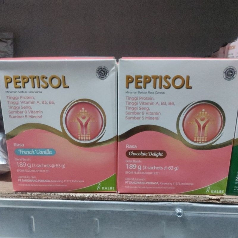 Jual peptisol vanila & coklat 189g (3saset@63g) | Shopee Indonesia