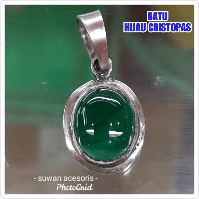 Jual LIONTIN BATU HIJAU CRISTOPAS | Shopee Indonesia