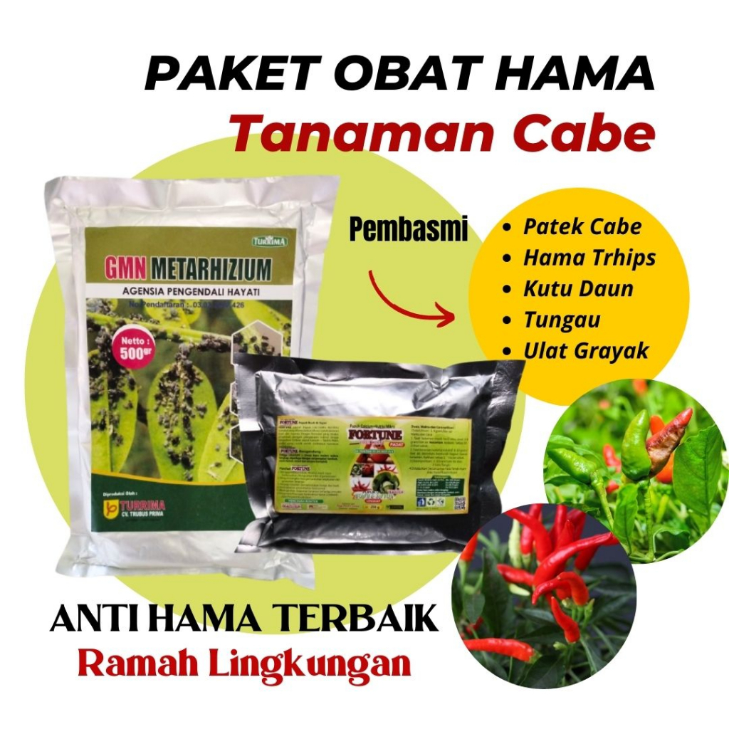 Jual Obat Hama Cabe, Pembasmi Hama Tanaman Cabai Patek Keriting, Paket ...