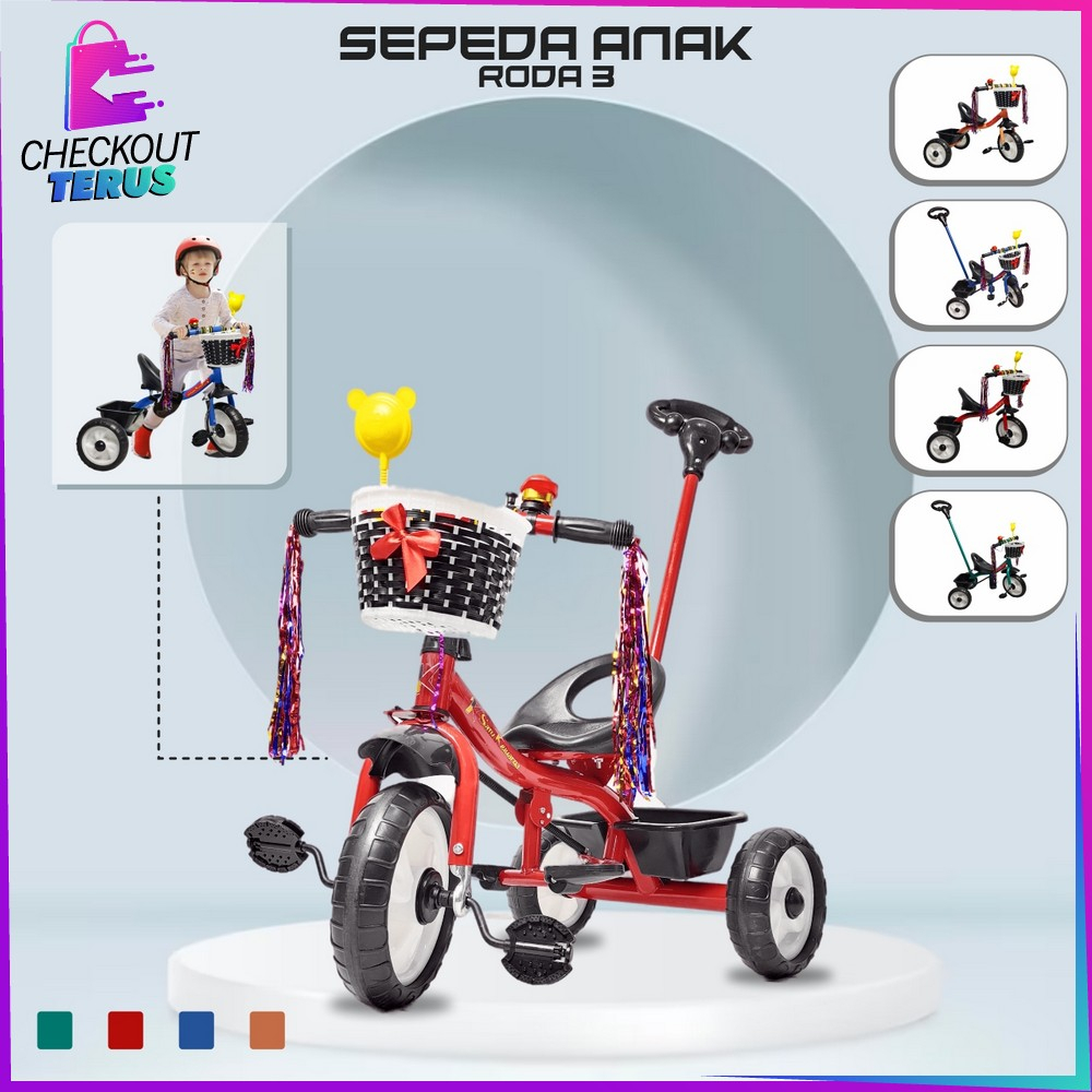 Jual CT M307 Mainan Sepeda Anak Roda 3 Tricycle Balance Bike Sepeda ...