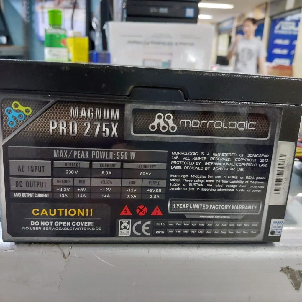 Jual psu powersupply 550watt powerlogic magnum pro 275x | Shopee Indonesia