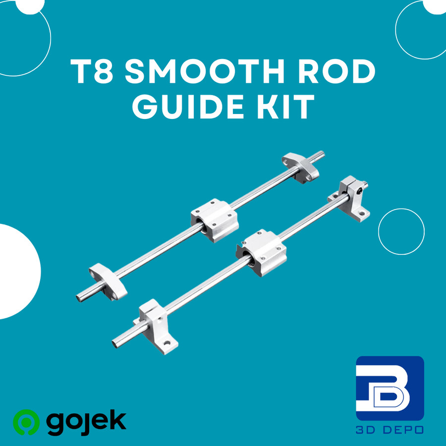 Jual T8 Smooth Rod Guide Rail Set Vertical/Horizontal Kit | Shopee ...