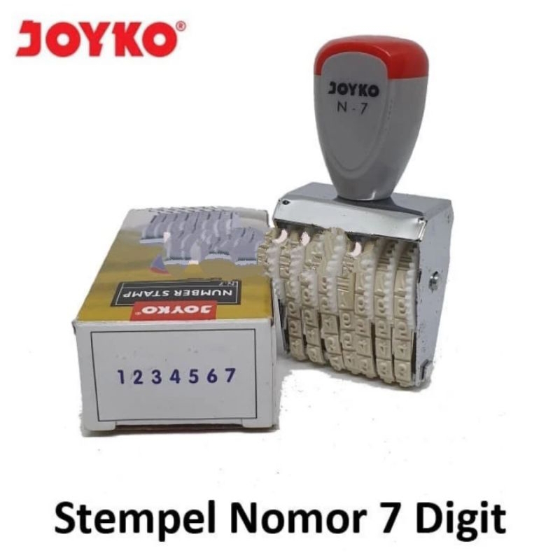 Jual STEMPEL ANGKA/STEMPEL NOMOR TYPE N7 MERK JOYKO | Shopee Indonesia