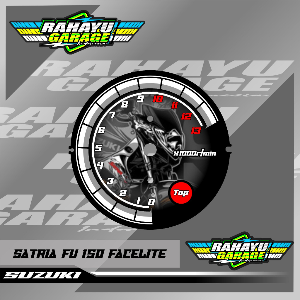 Jual papan speedometer custom satria fu 150 panel spido meter satria fu ...