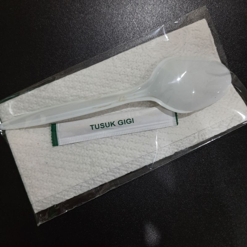 Jual set sendok catering hajatan isi 10 / paket sendok garpu plastik ...