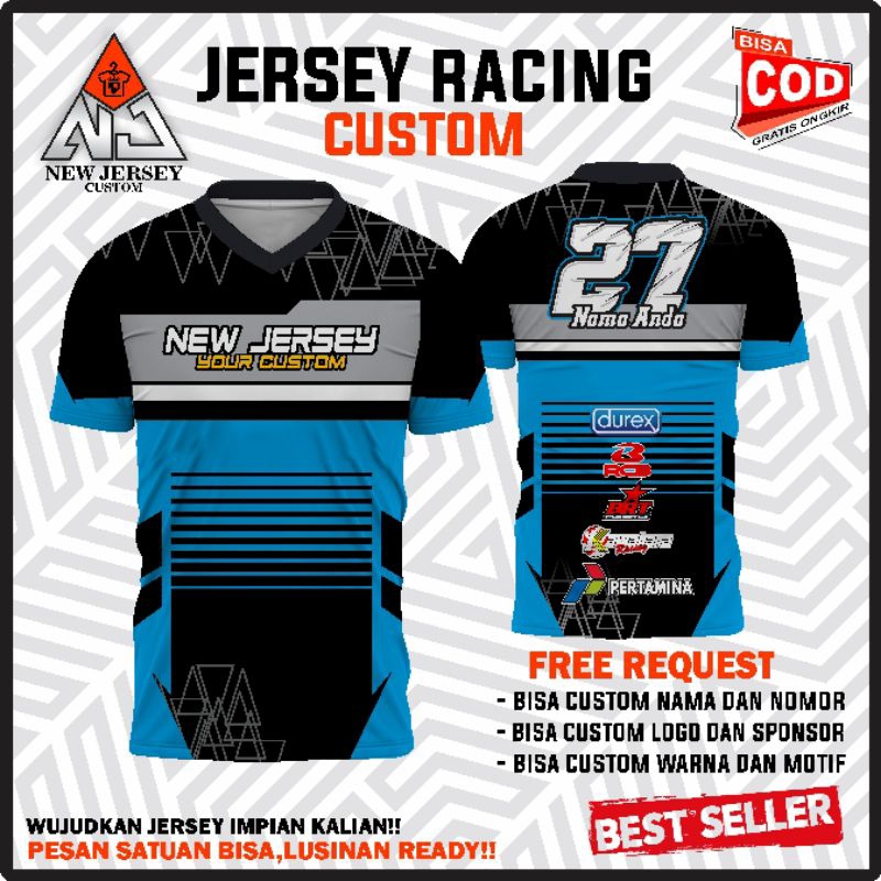 Jual Jersey Racing Team Custom Bebas Request | Shopee Indonesia