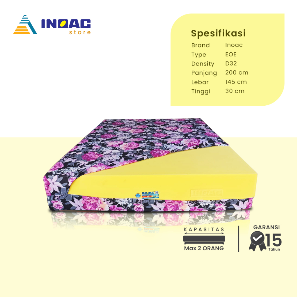 Jual Kasur Busa Inoac Asli Density 32 Tebal 30 Cm Asli Garansi 15 Tahun ...