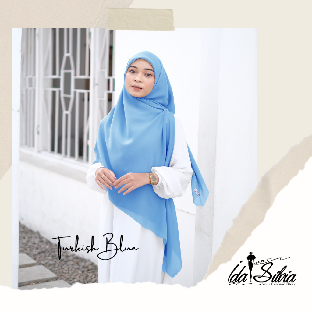 Jual (Jahit Tepi) Jilbab Segiempat SYAR'I Jumbo Kerudung Segi Empat Syari Hijab square Premium ...