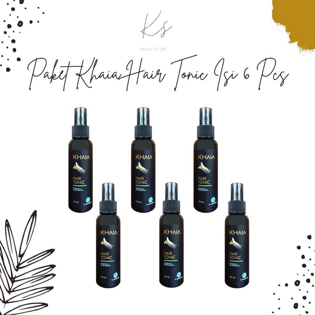 Jual Paket Hair Tonic Khaia ISI 6 Botol | Shopee Indonesia