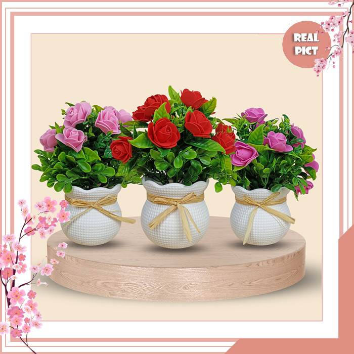 Jual UNICO Pot Bunga Hias Plastik Bunga Hias Artificial Flowers ...
