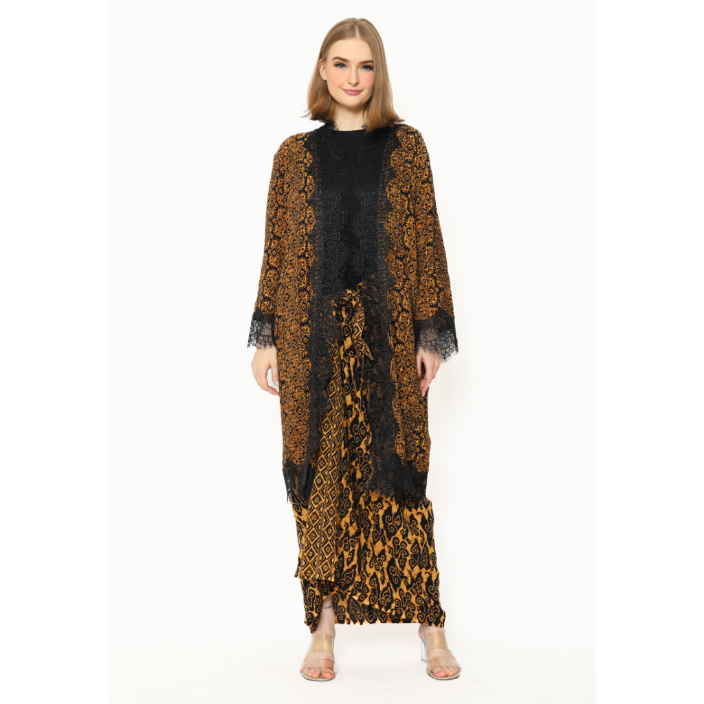 Jual Batik Etniq Craft Rania Dress Batik Setelan Outer Batik Paris ...
