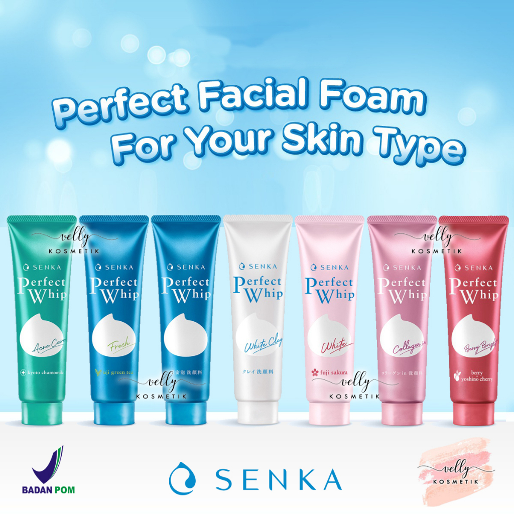 Jual SENKA Perfect Whip U Fresh White Acne Collagen Clay 50gr | Shopee ...