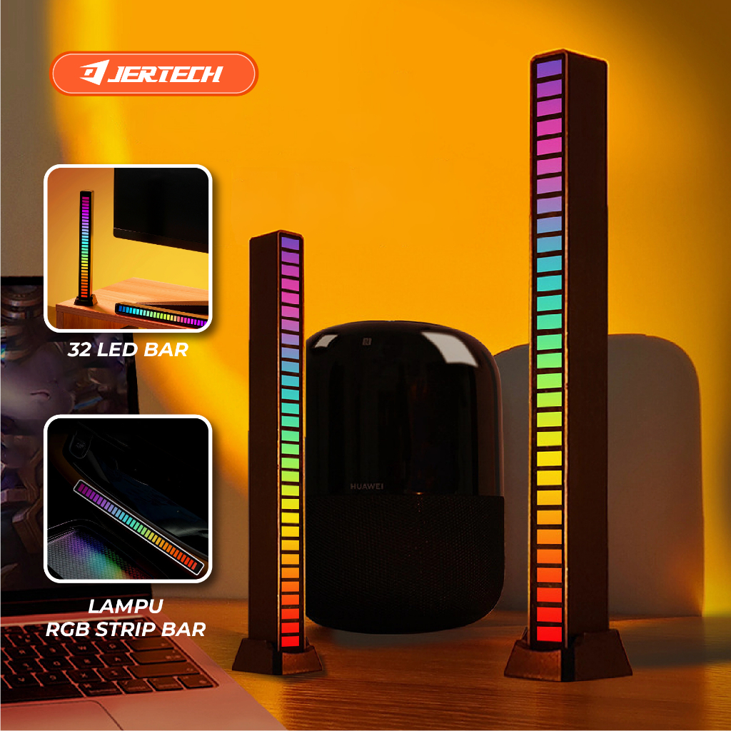 Jual Lampu RGB LED Musik Spectrum Strip Bar Audio Sensor Suara AH060 ...