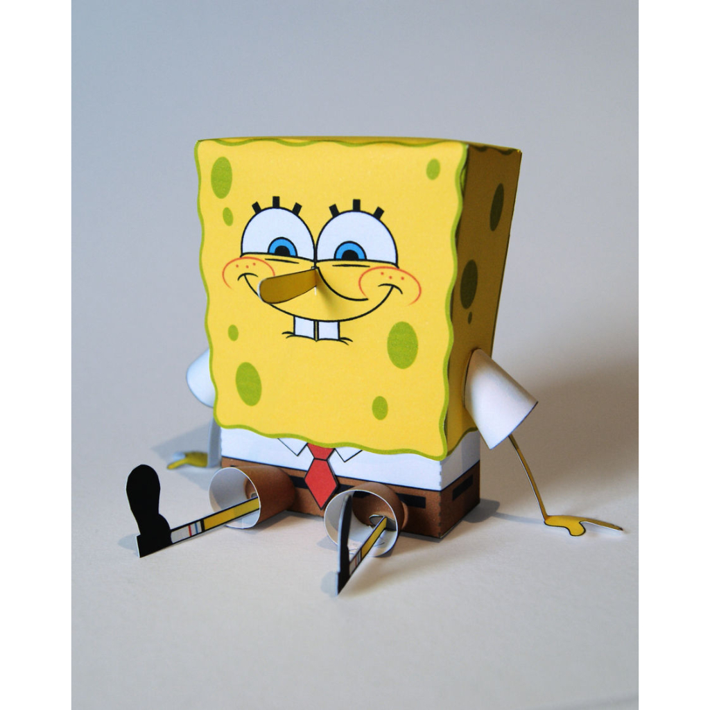 Jual 3D Papercraft Spongebob Squarepants Pola Kertas DIY | Shopee Indonesia