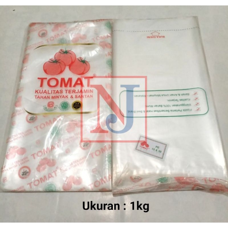Jual Kantong plastik bening PE cap Tomat 1 kg | Shopee Indonesia