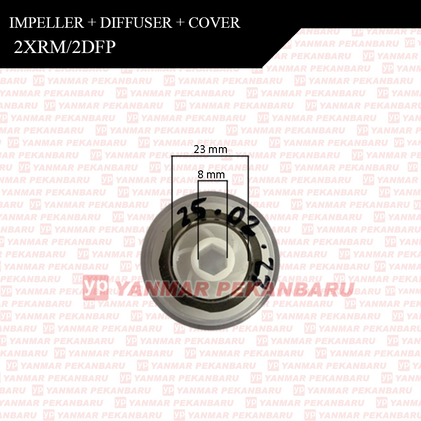 Jual Impeller / Kipas 8MM + Diffuser + Cover 2XRM/2DFP Pompa Celup ...