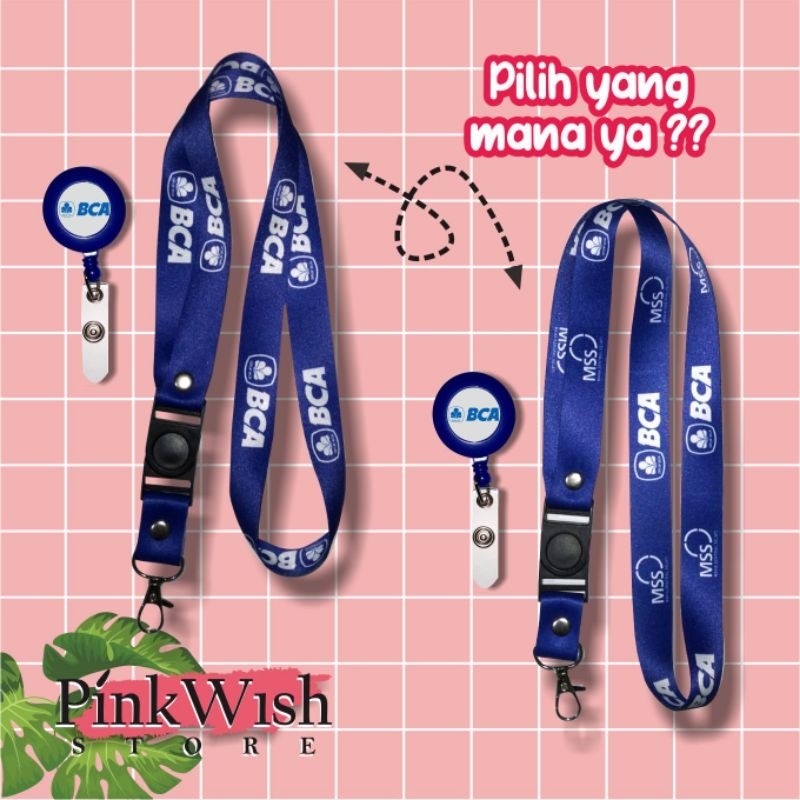 Jual Lanyard BCA & BCA MSS biru/ Tali Idcard BCA Dan BCA MSS / Tali BCA ...