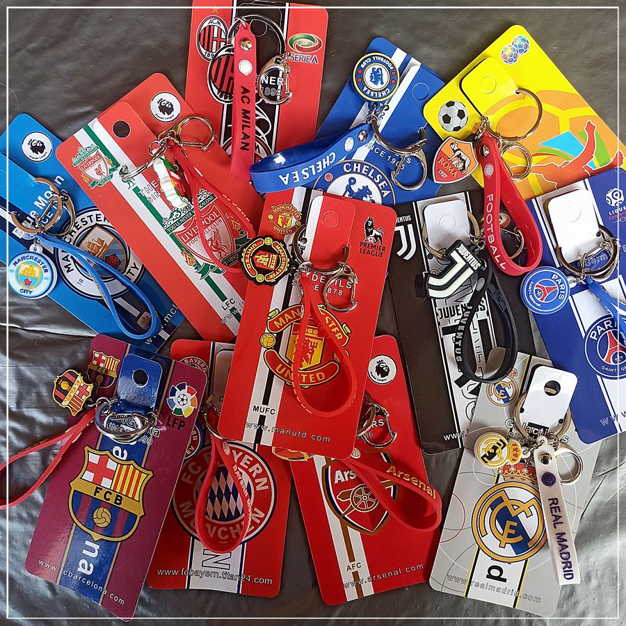 Jual Gantungan Kunci Keychain Logo Klub Sepakbola ARSENAL LIVERPOOL MU ...