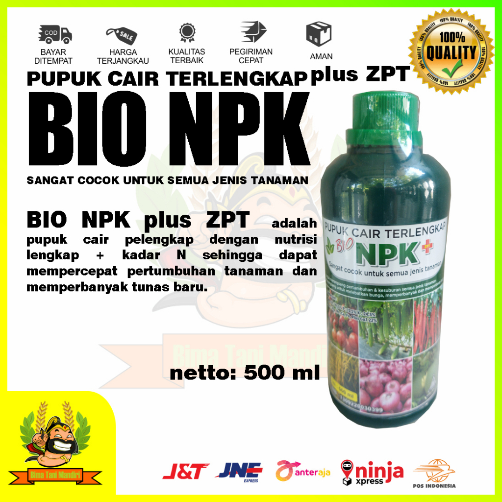 Jual Pupuk Cair BIO NPK plus ZPT 500 ml | Shopee Indonesia