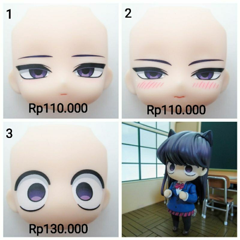 Jual 1853 Nendoroid Komi Shoko Faceplate Komi-san Split Part Muka ...
