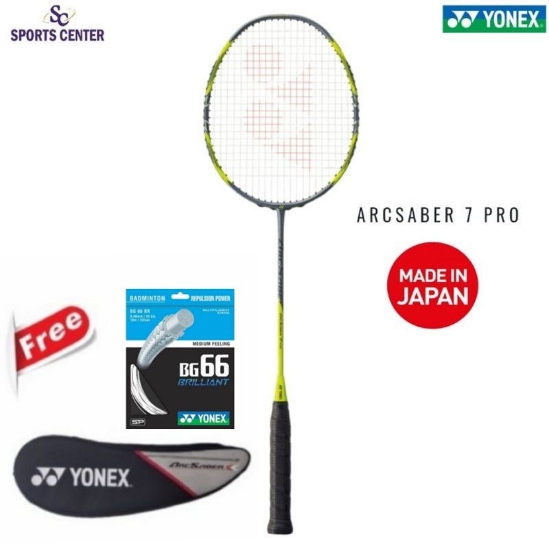 Jual New Raket Badminton Yonex Arcsaber 7 Pro Gray Yellow | Shopee Indonesia
