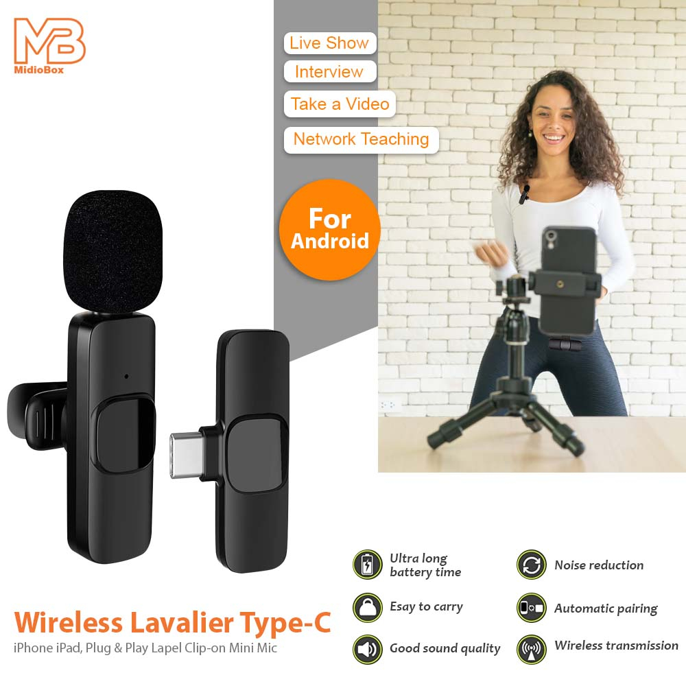 Jual Mic Wireless Clip On Tipe M11 Mic Clip On Iphone Lavalier ...