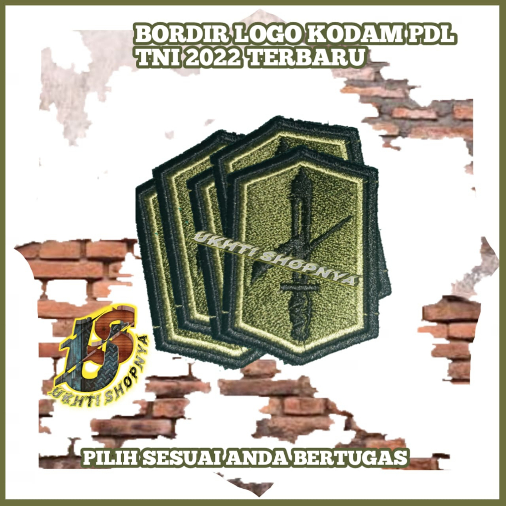 Jual PAPAN NAMA BORDIR KODAM TNI KASAD 2023 PANGKAT TERBARU NKRI MODEL BIASA SEMI JATAH PDL ...