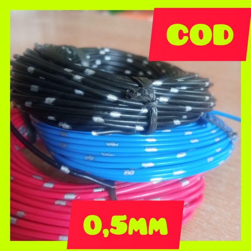 Jual Kabel BINTIK BODI BODY LISTRIK MOTOR 0,5MM HARGA PER METER Serabut tembaga mantap | Shopee ...