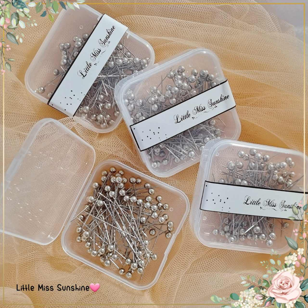 Jual Jarum Pentul Super Platinum Silver 4cm Anti Karat Accecories Untuk ...