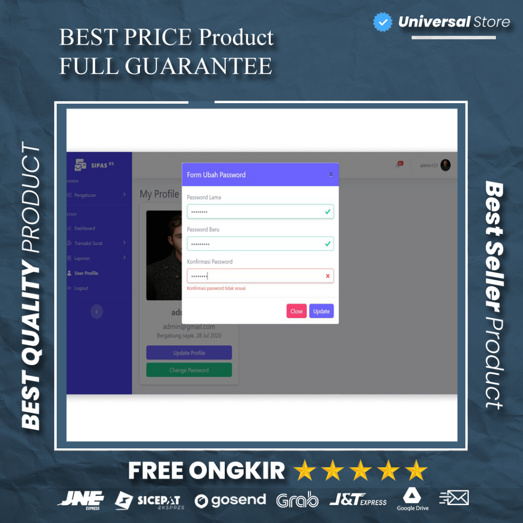 Jual Source Code Web Sistem Informasi Arsip Surat - CodeIgniter 3 – SIAS Premium Lifetime ...