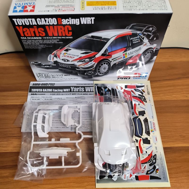 Jual Tamiya 18654 Yaris WRC Toyota Gazoo Racing Original + Decal + Box ...