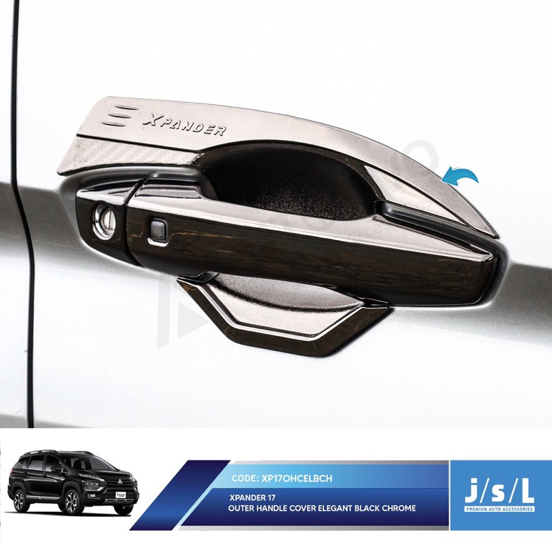 Jual XPANDER 2017 2018 2020 2022 2023 PAKET HANDLE MANGKOK COVER HITAM BLACK JSL PEGANGAN PINTU ...
