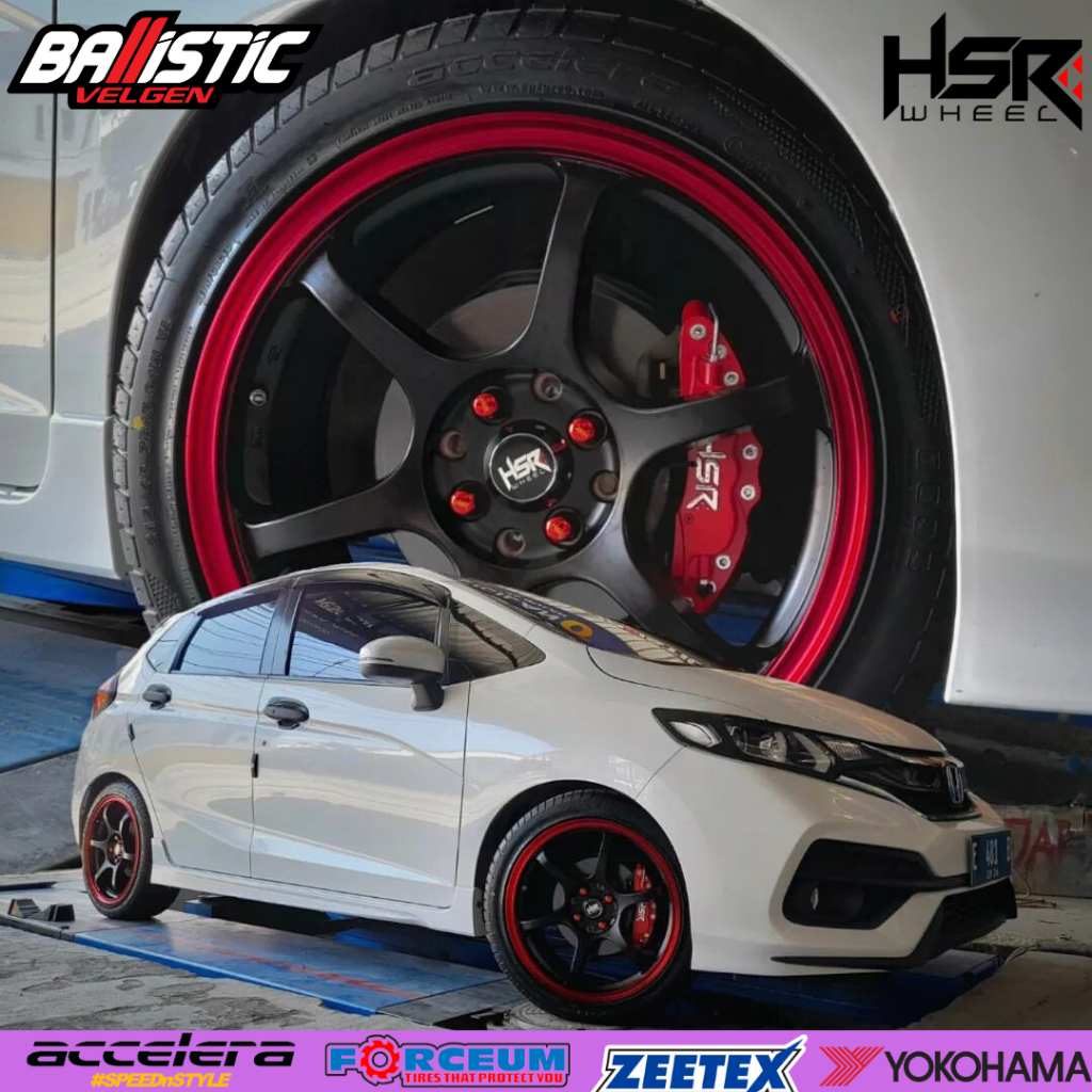 Jual VELG HONDA JAZZ RING 17 HSR MISAKI LEBAR 7 LUBANG BAUT 4X100-114 ...
