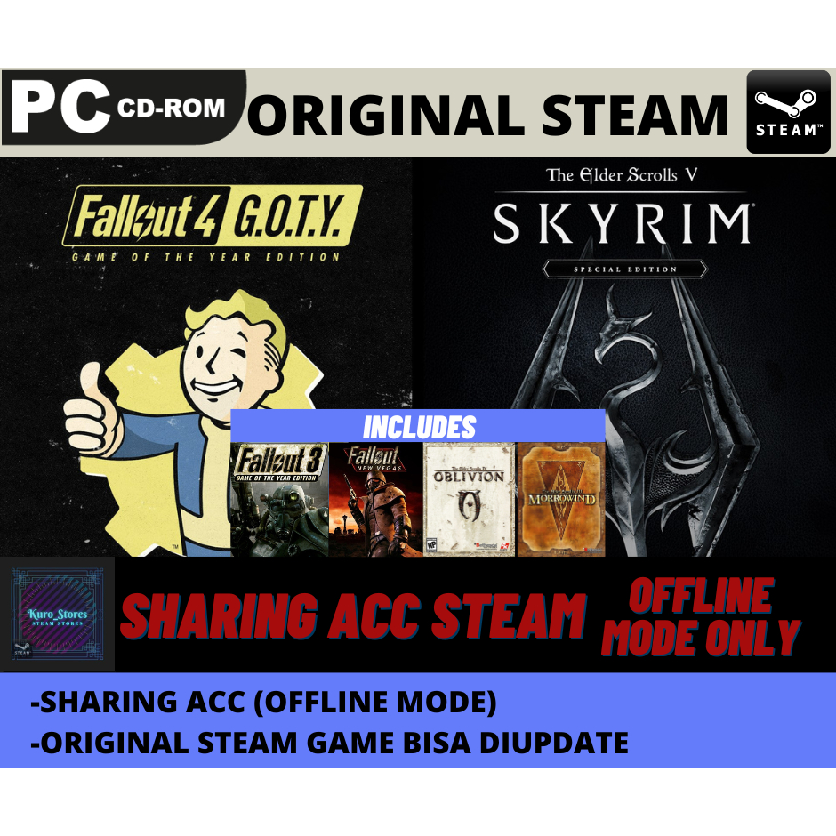 Jual Fallout 4 + The Elder Scrolls V Skyrim Special Edition Anniversary ...