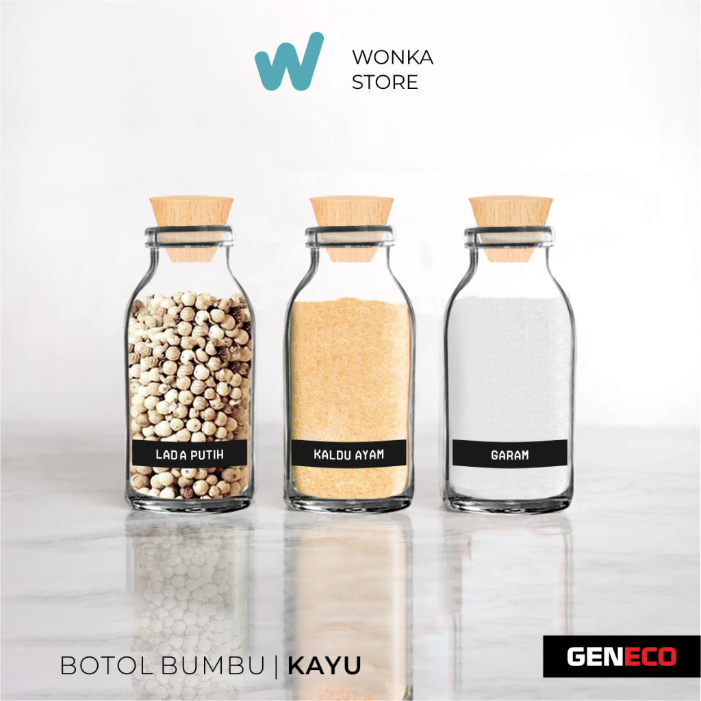 Jual BOTOL BUMBU DAPUR Pantry Organizer Tempat Garam Gula Serbaguna ...