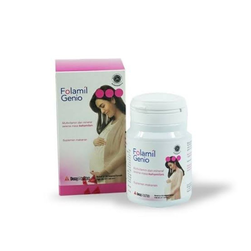 Jual Folamil Genio / 30 kapsul -- Asam Folat Folic Acid Afolat Folavit ...
