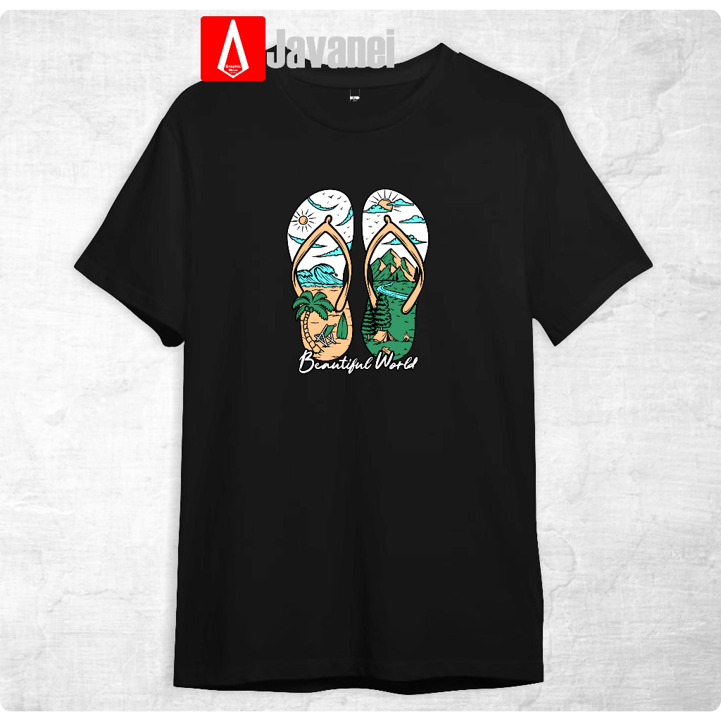 Jual Beautiful World kaos outdoor kaos gunung adventure kaos camping ...