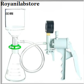 Jual Glass Vacuum Filtration Set 500ml Plus Handheld Vacuum Pump with ...